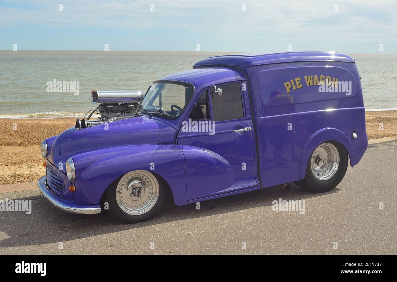 Classic Morris Minor Van made into a Purple Hotrod called Pie Wagon on ...