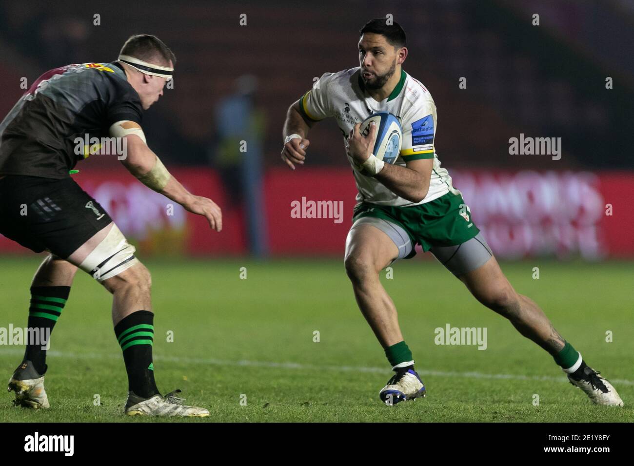 Curtis Rona of London Irish in action during the Gallagher Premiership ...