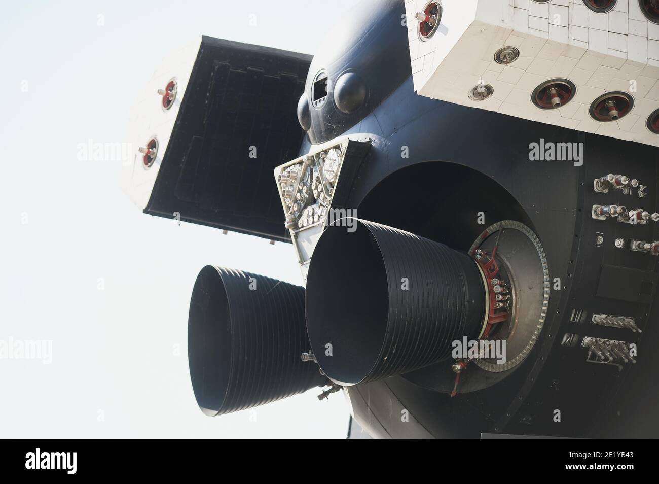 Missile engine first step of space rocket Stock Photo - Alamy