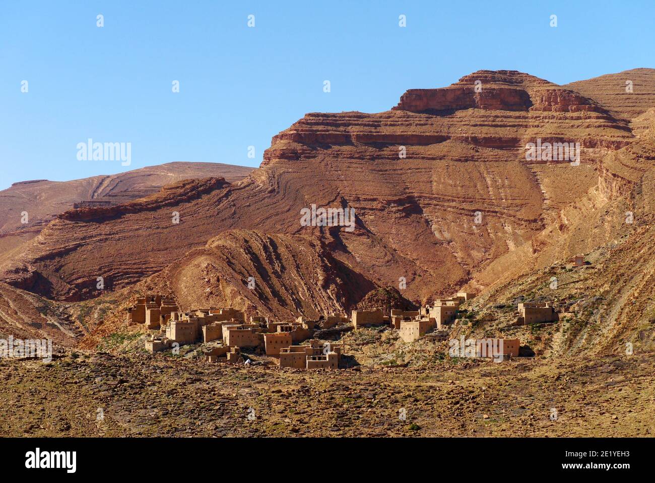 Remote rural village in the Atlas mountains Stock Photo - Alamy