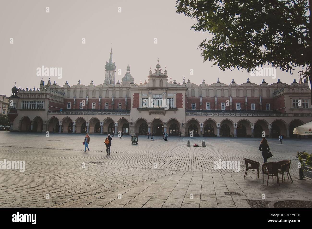 Cloth Hall on Main market square in Krakow Stock Photo - Alamy