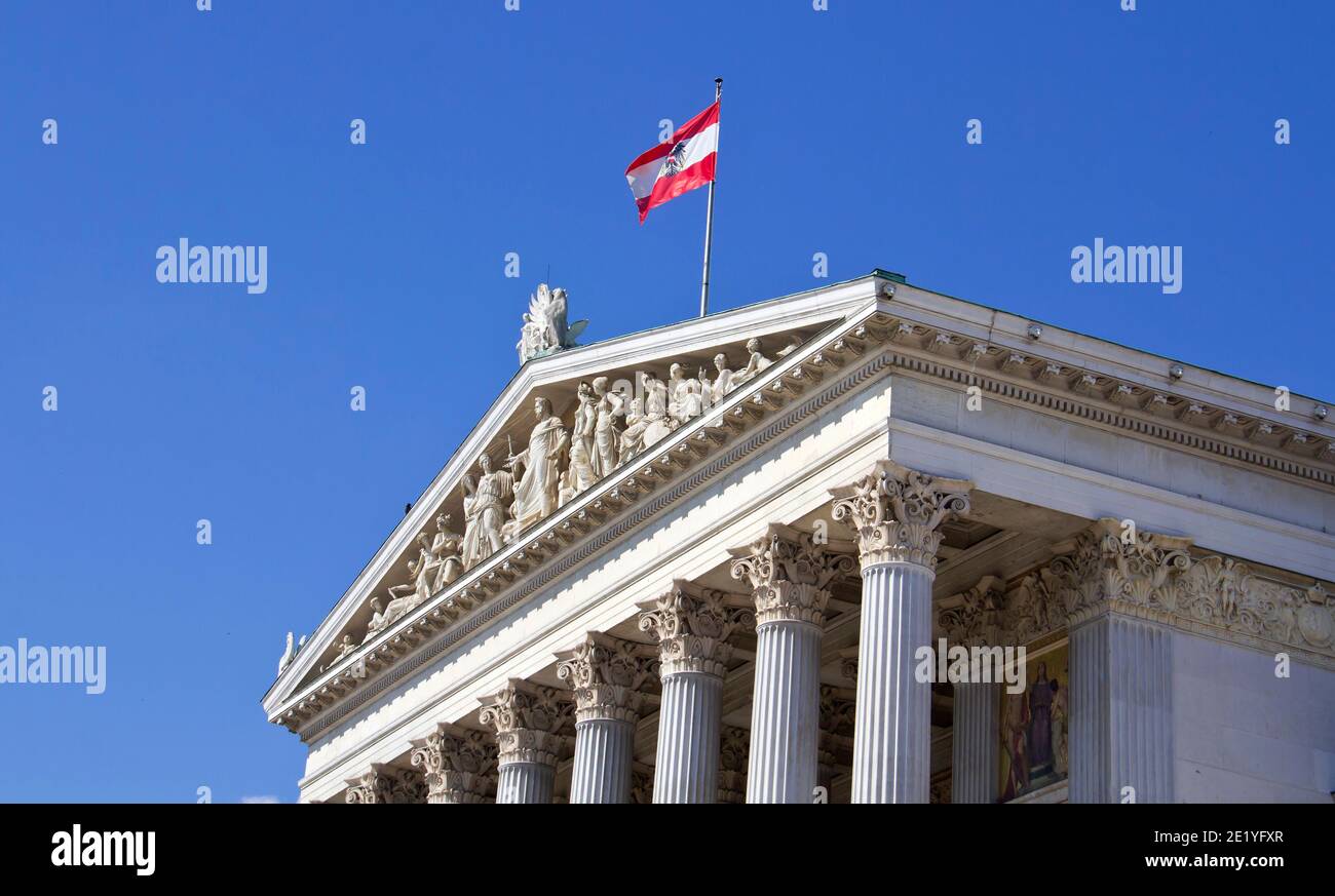 Austrian Parliament building, Vienna Stock Photo - Alamy