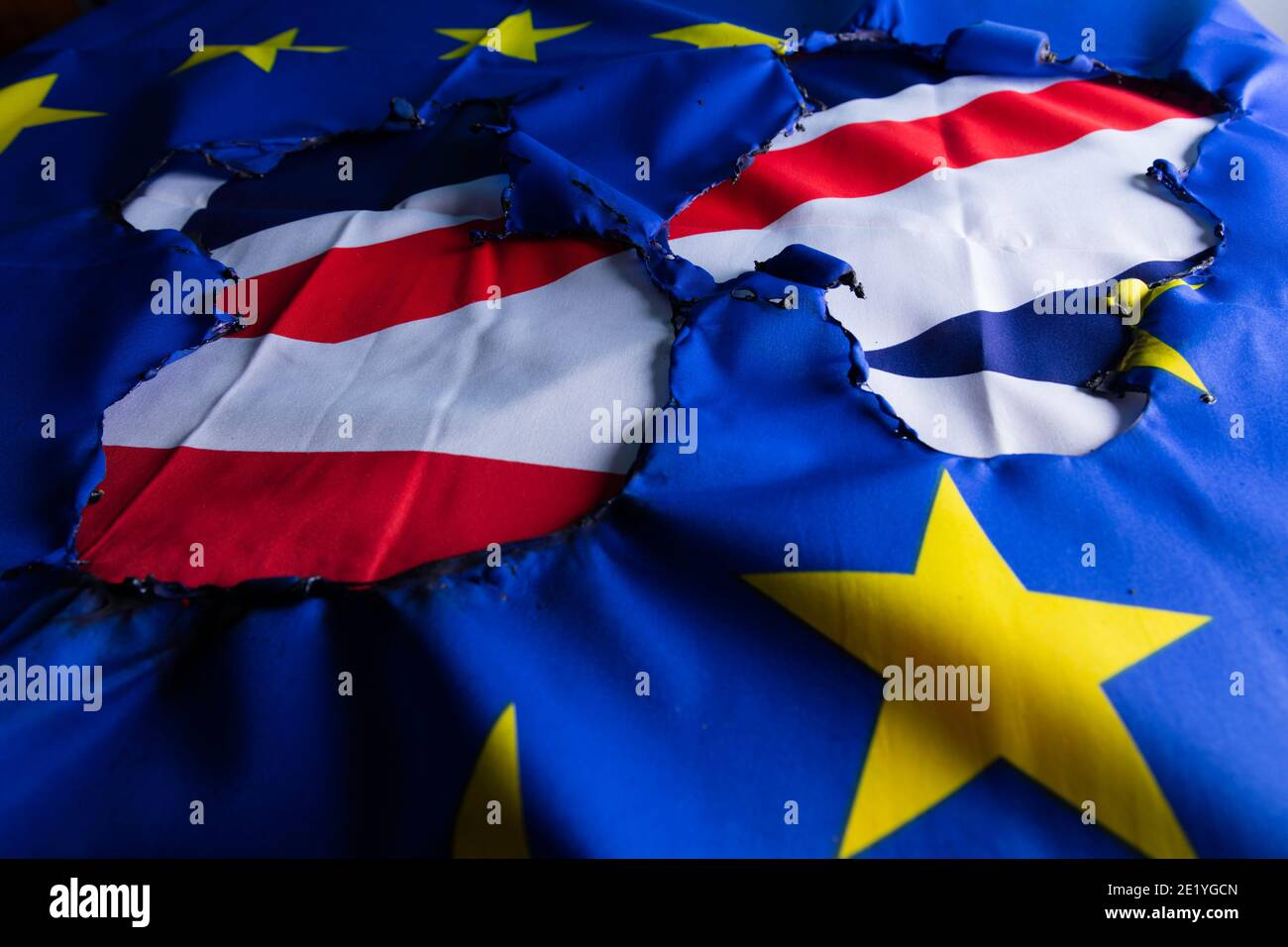 Tattered British Union Jack Flag High Resolution Stock Photography and ...