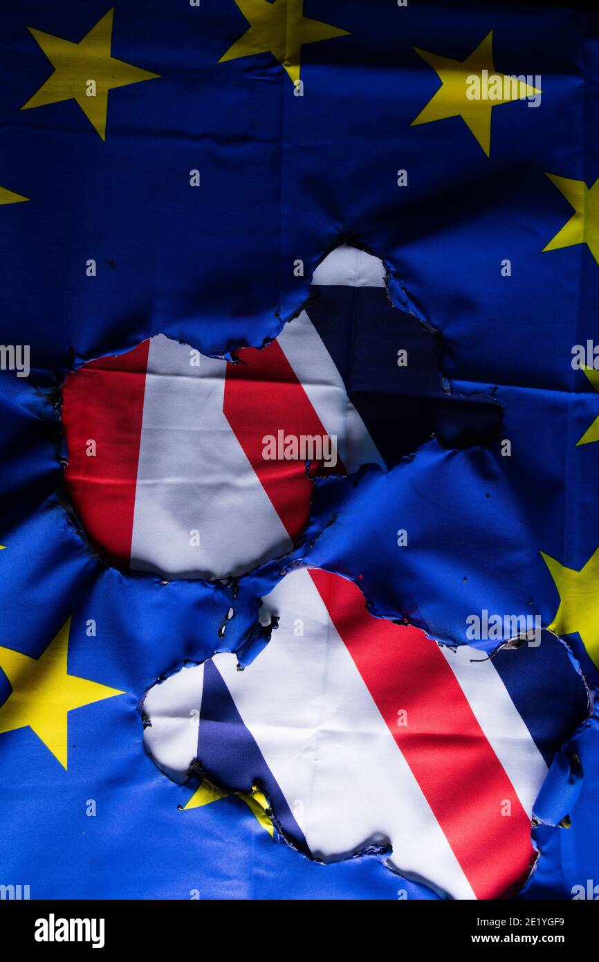 Union jack flag behind white hi-res stock photography and images - Alamy