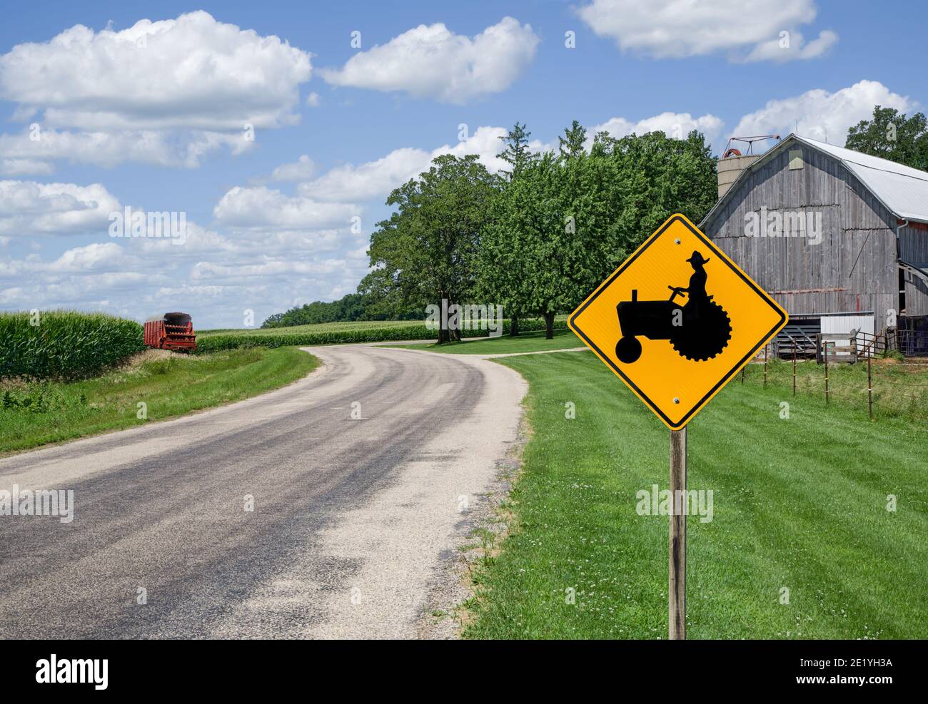 Slow moving vehicle sign hi-res stock photography and images - Alamy