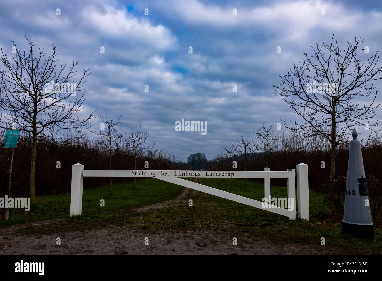At the border of the Netherlands and Belgium, is the entrance gate to ...