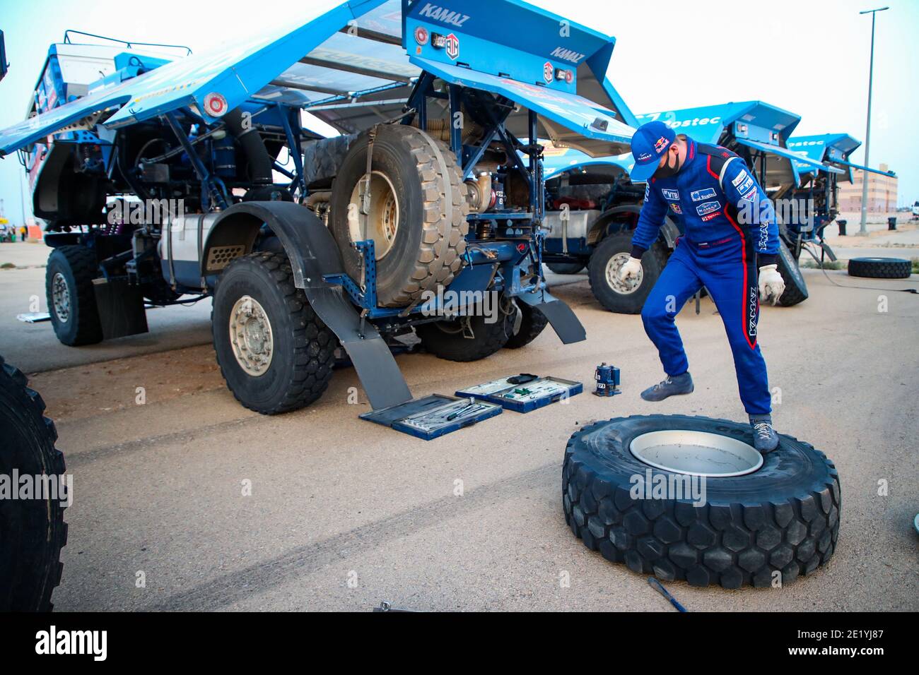 Sotnikov Dmitry (rus), Kamaz, Kamaz - Master, Camion, Truck, portrait during the 7th stage of ...