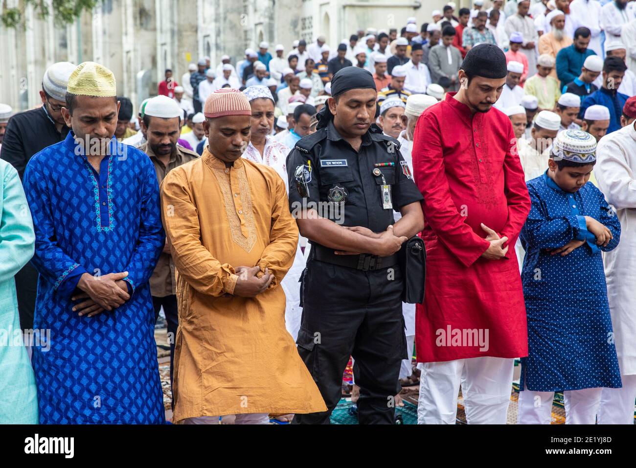 A rapid action battalion (RAB) member take part in the Eid-ul-fitr ...