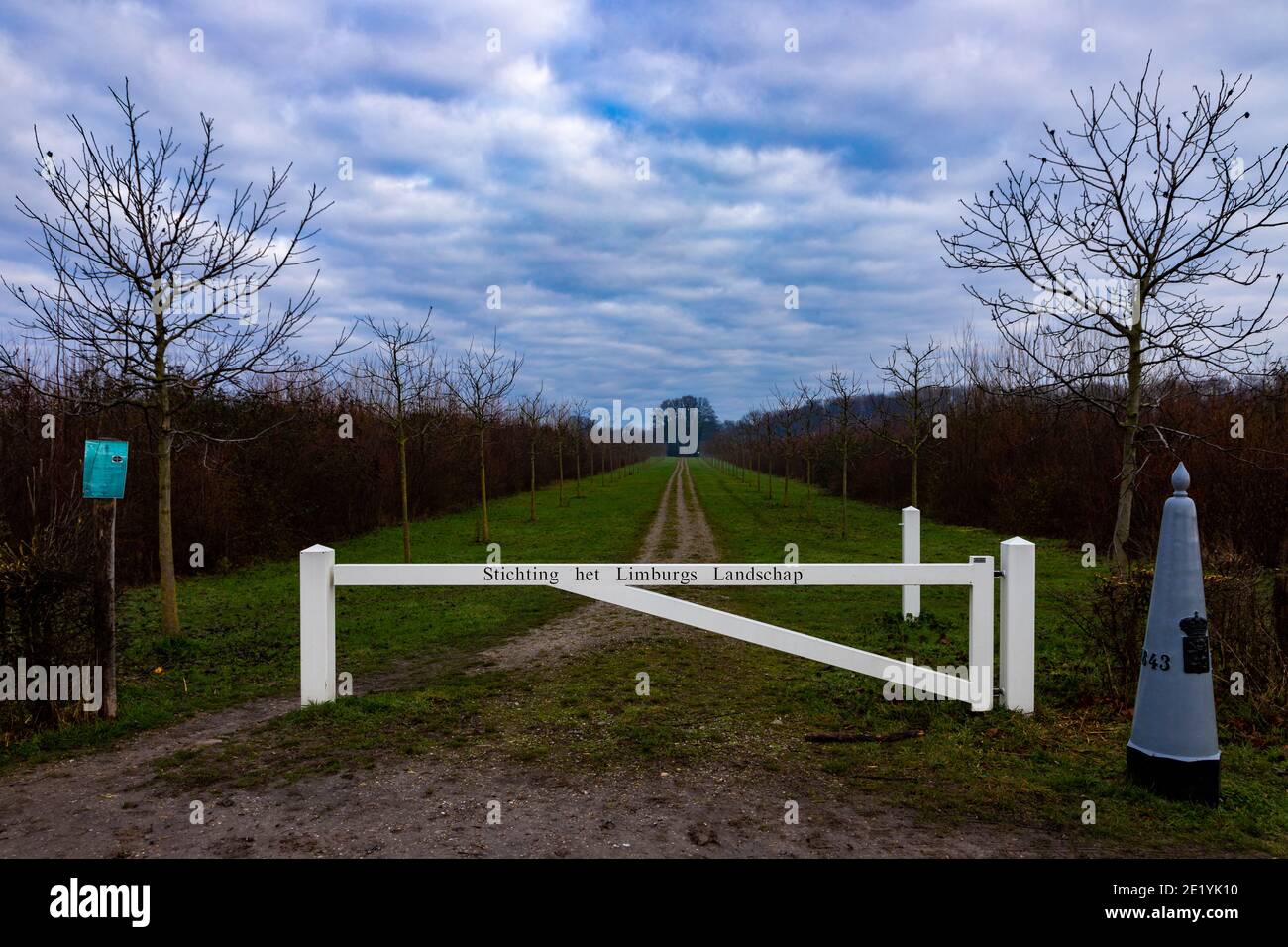 At the border of the Netherlands and Belgium, is the entrance gate to ...