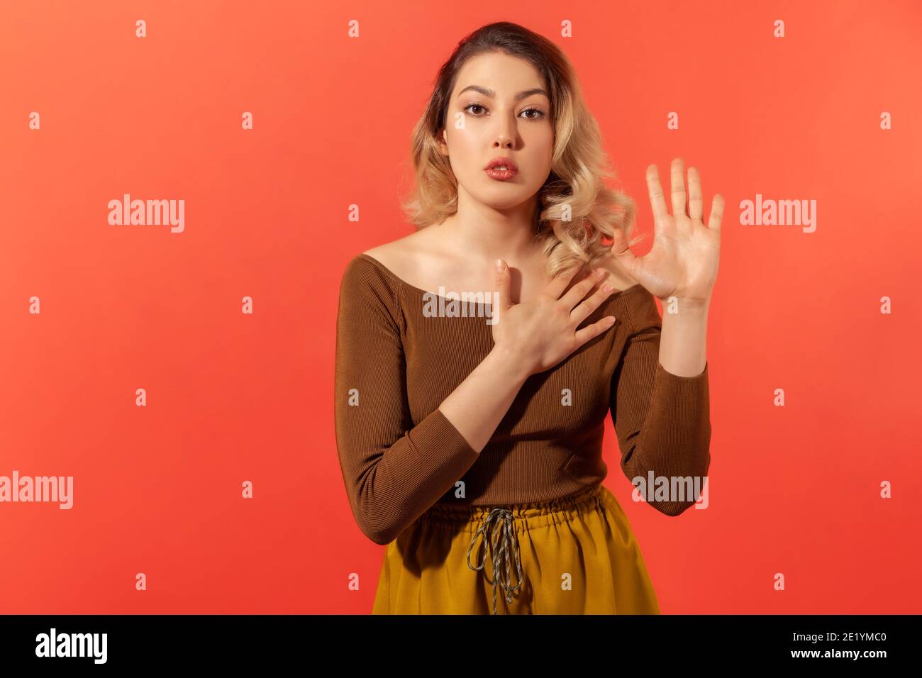 Woman swear word hi-res stock photography and images - Alamy