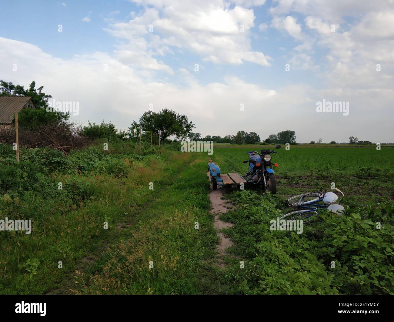 Farmer on a motorcycle hi-res stock photography and images - Alamy