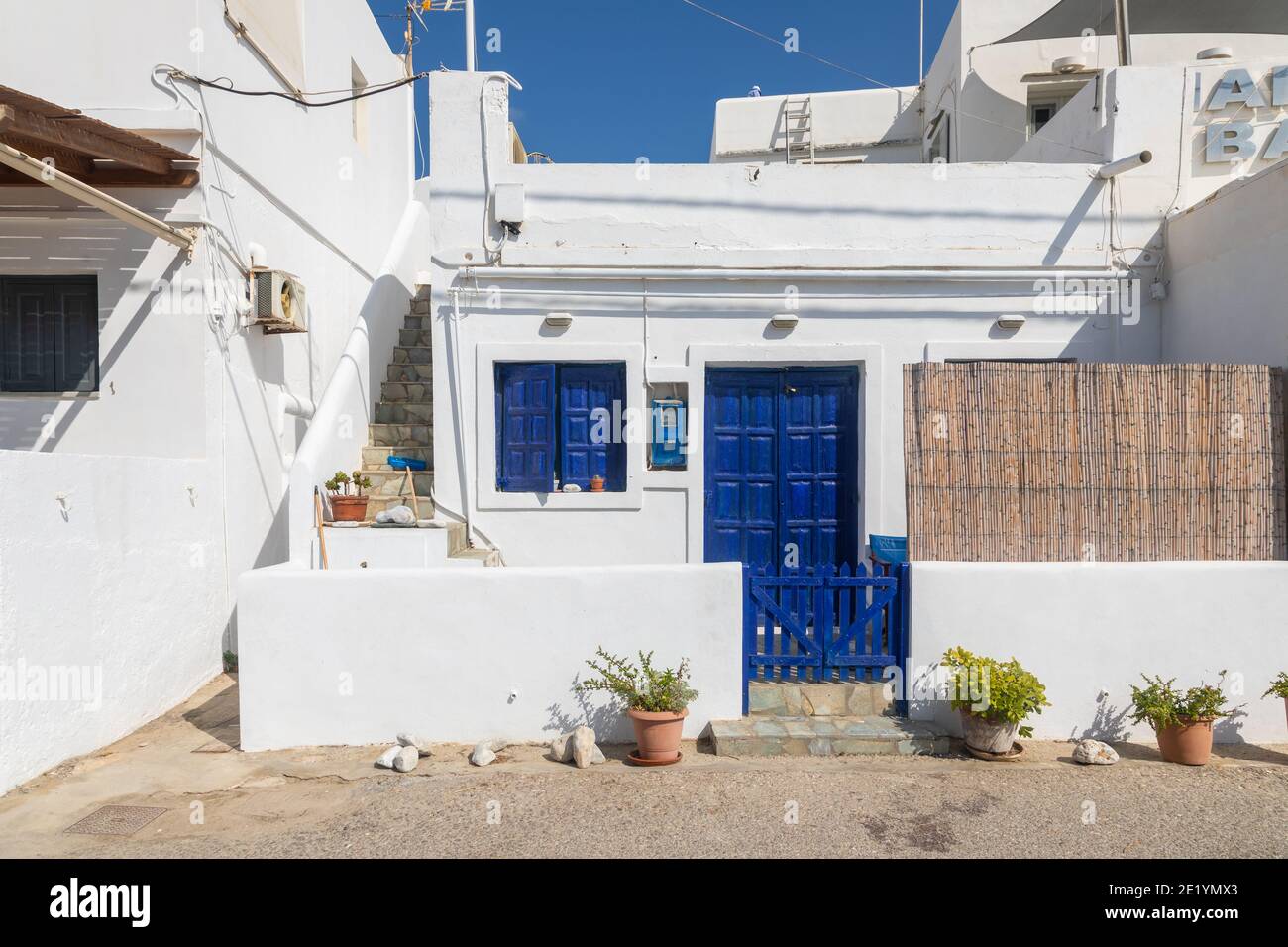 Folegandros Island, Greece - 24 September 2020: Characteristic Greek ...