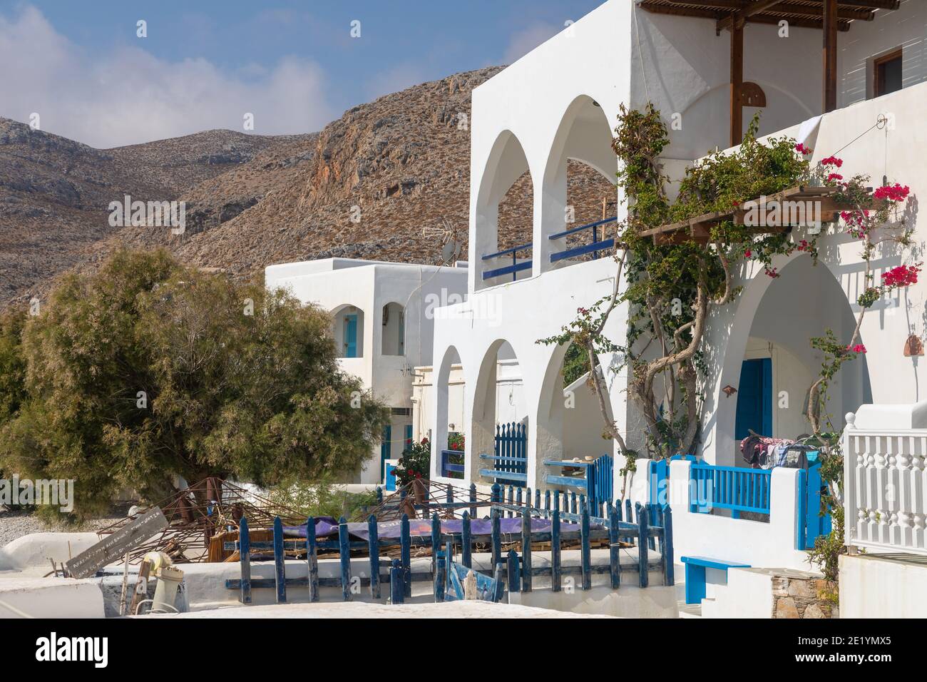 Folegandros Island, Greece - 24 September 2020: Characteristic Greek ...