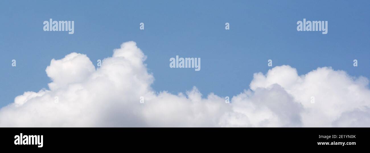Sunny reflection background, blue sky with white clouds and sun. Blue ...