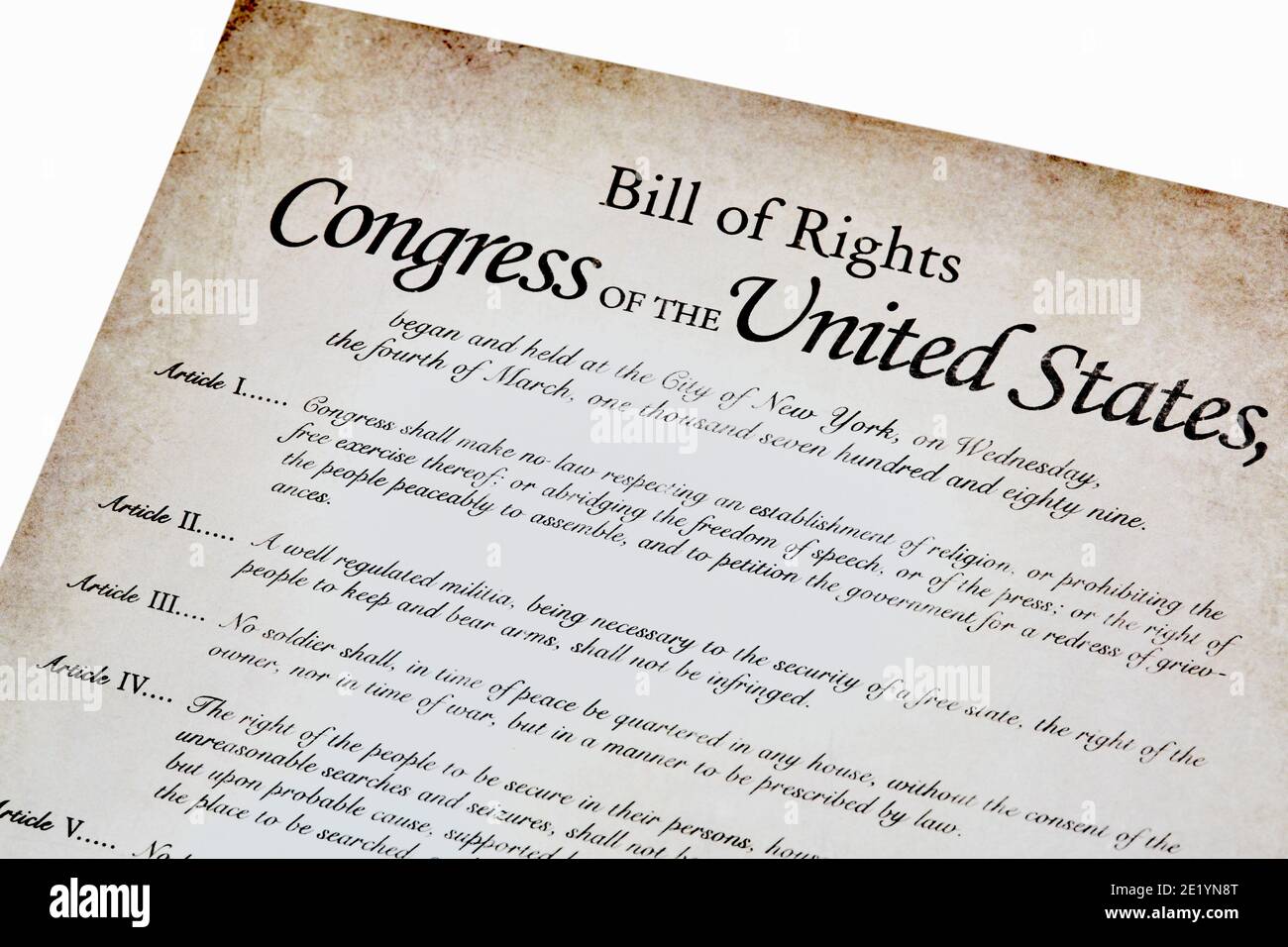 Bill Of Rights Pictures Of The Amendments