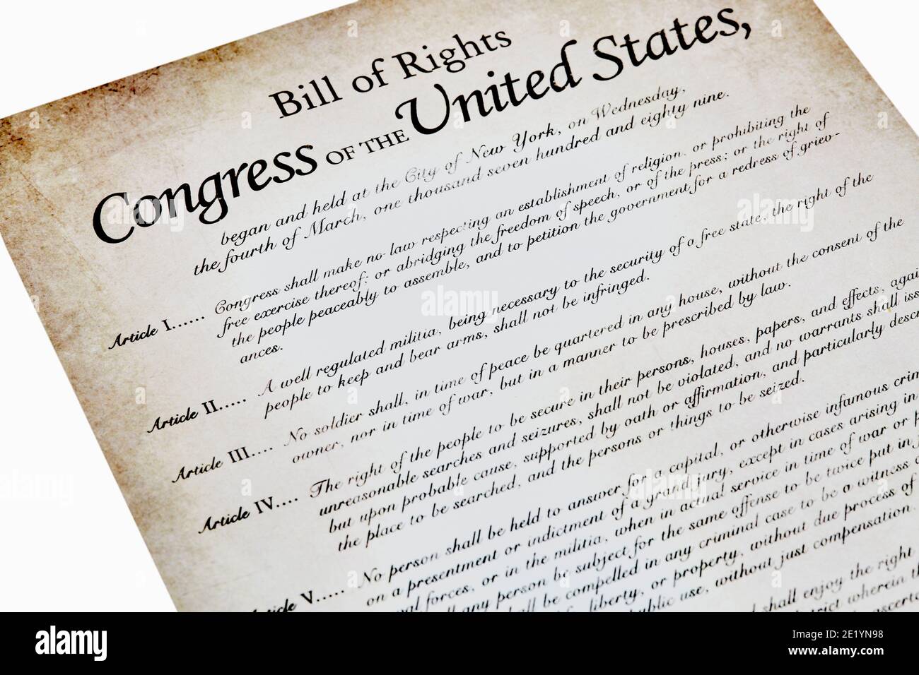 Fourth amendment hi-res stock photography and images - Alamy