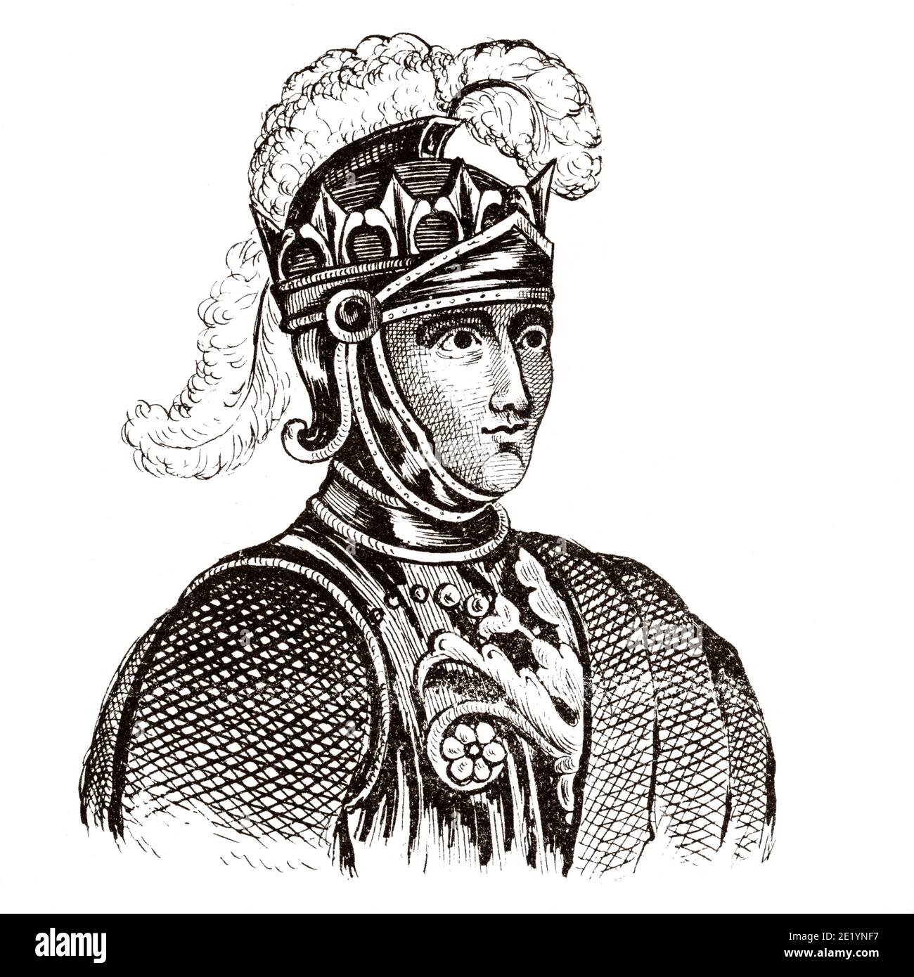 Portrait of Charles VII the Victorious, the Well-Served (1403 - 1461 ...