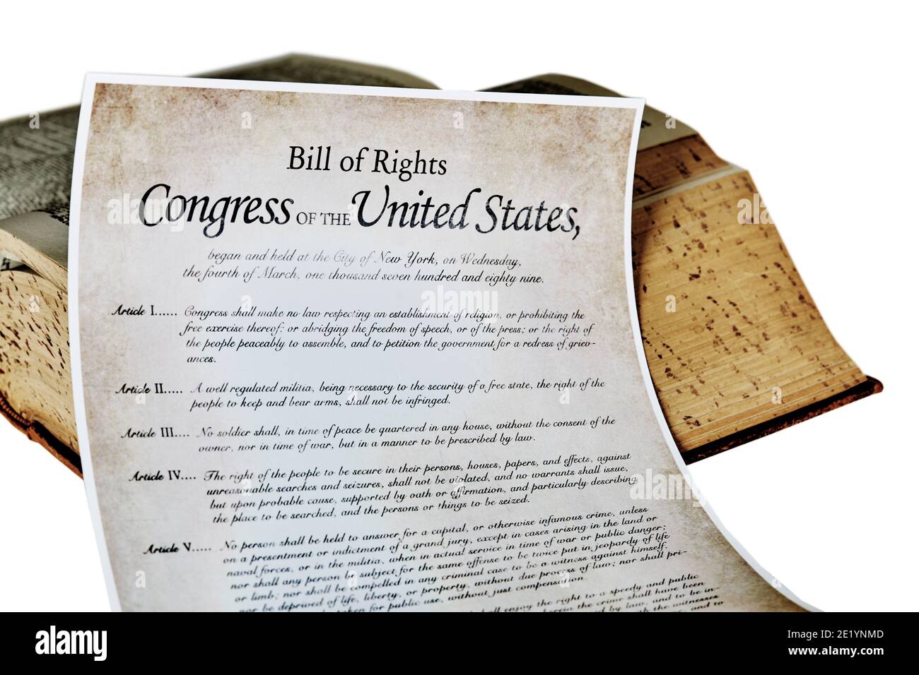 The second amendment document hi-res stock photography and images - Alamy