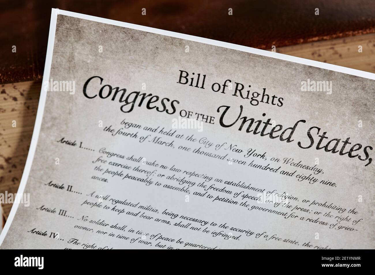 The second amendment document hi-res stock photography and images - Alamy