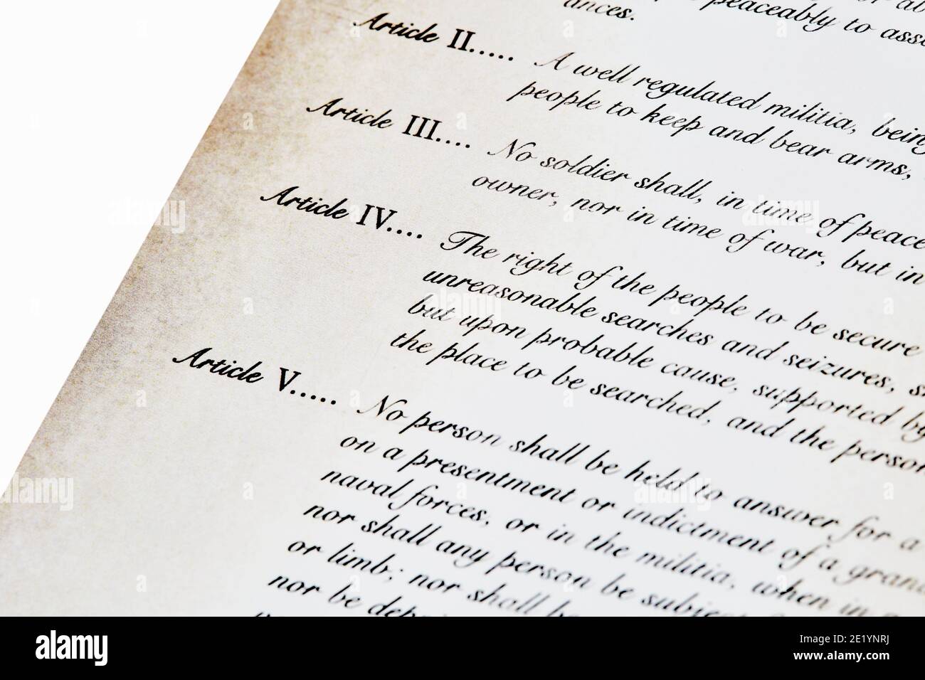 Fourth amendment hi-res stock photography and images - Alamy