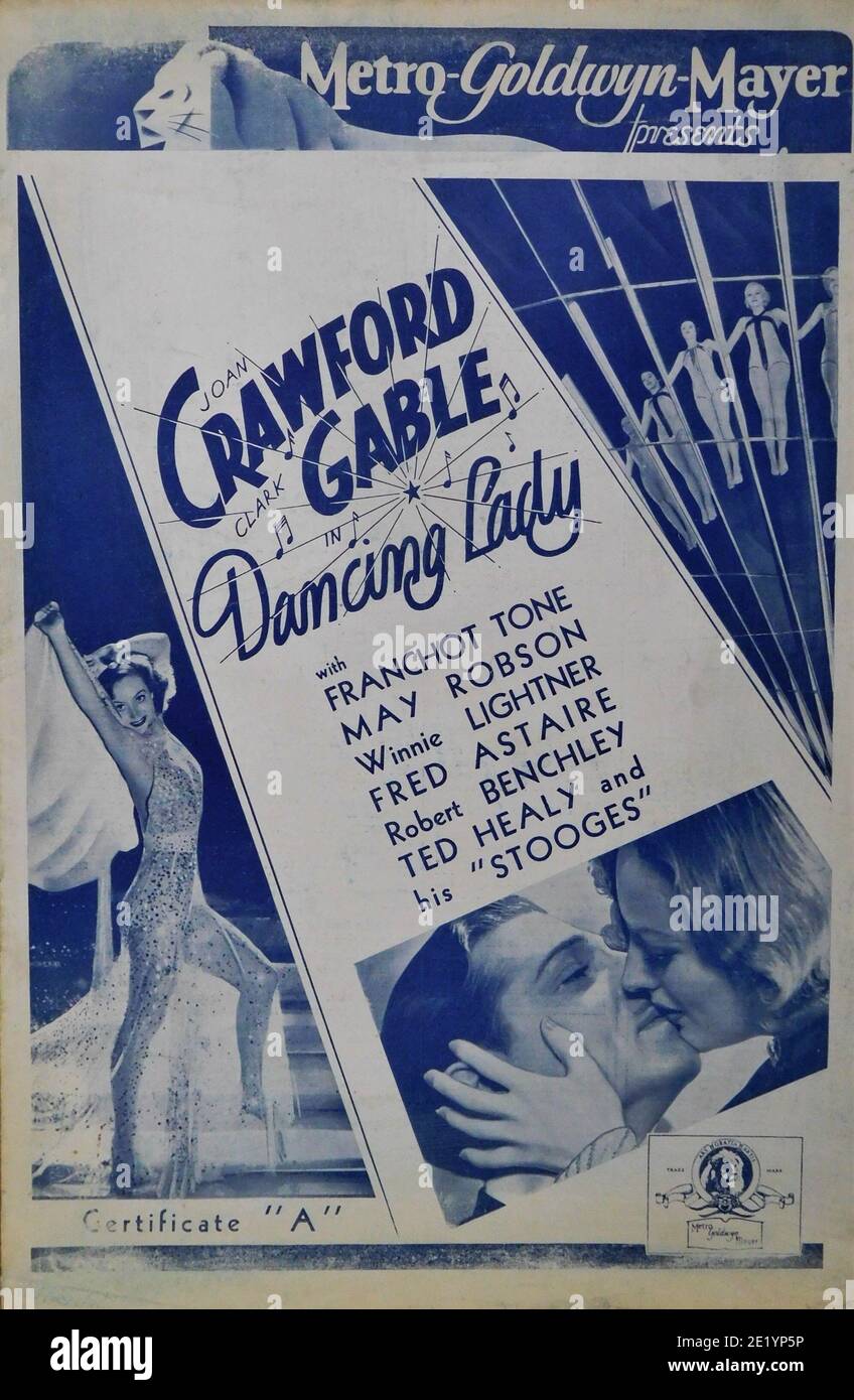 JOAN CRAWFORD and CLARK GABLE in DANCING LADY 1933 director ROBERT Z ...