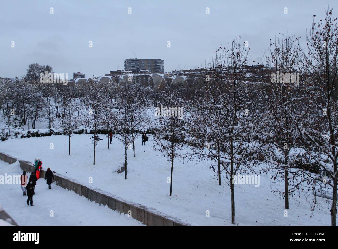 The storm `Filomena` covered the roads, sidewalks and buildings of ...