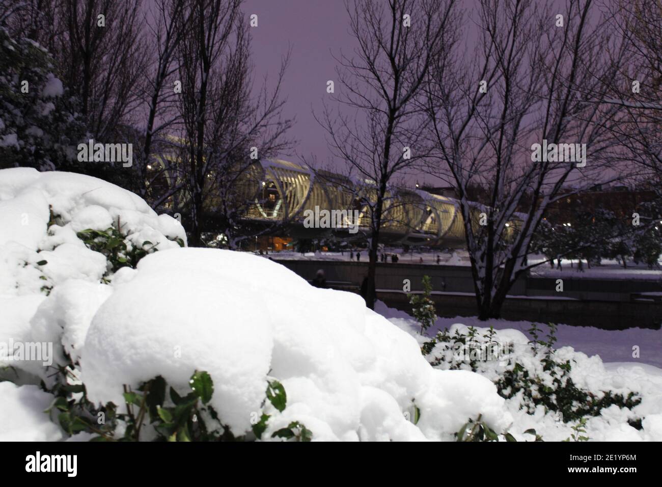 The storm `Filomena` covered the roads, sidewalks and buildings of ...