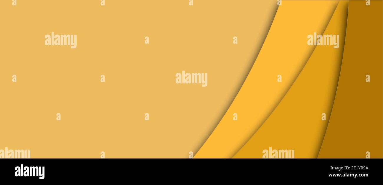 Beautiful yellow abstract geometric layers for banner design Stock ...