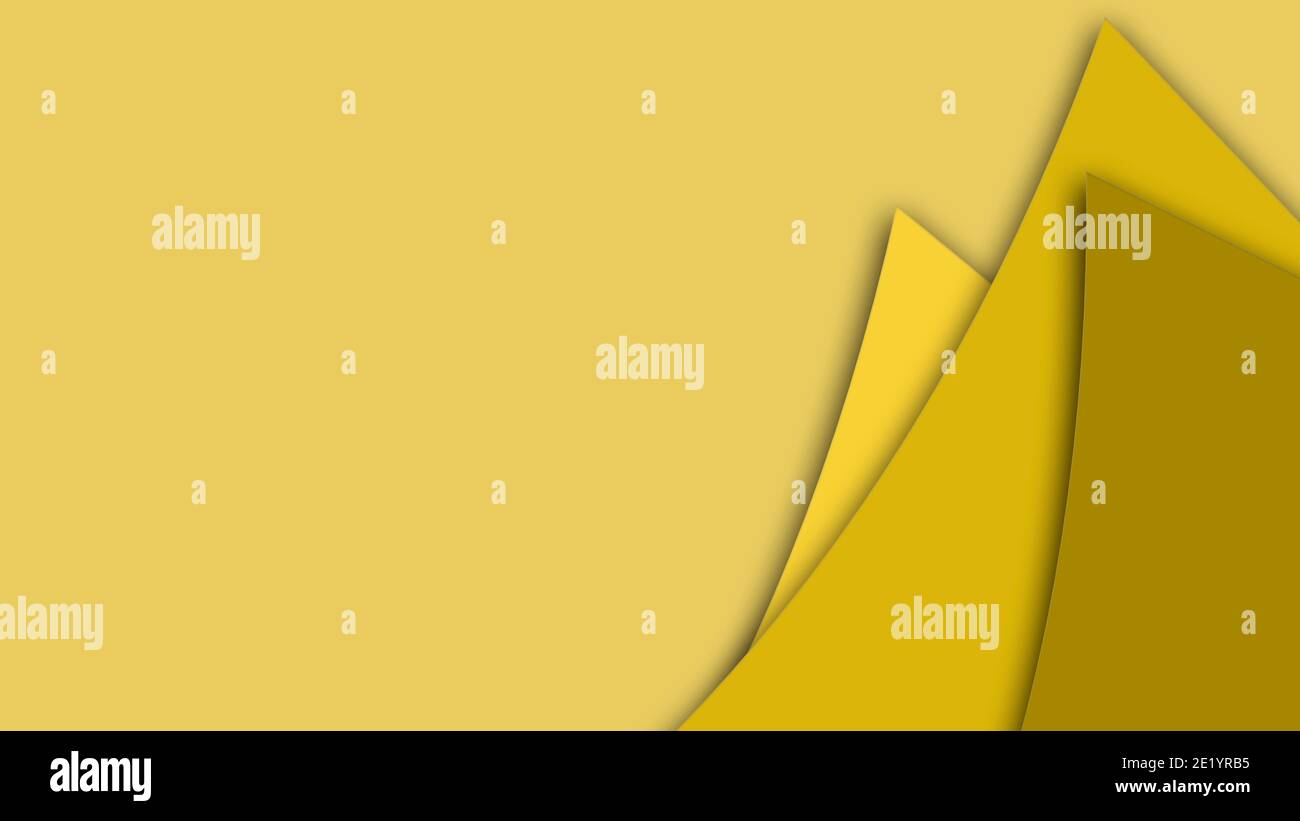 Modern elegant yellow geometric shapes. Beautiful yellow banner Stock ...