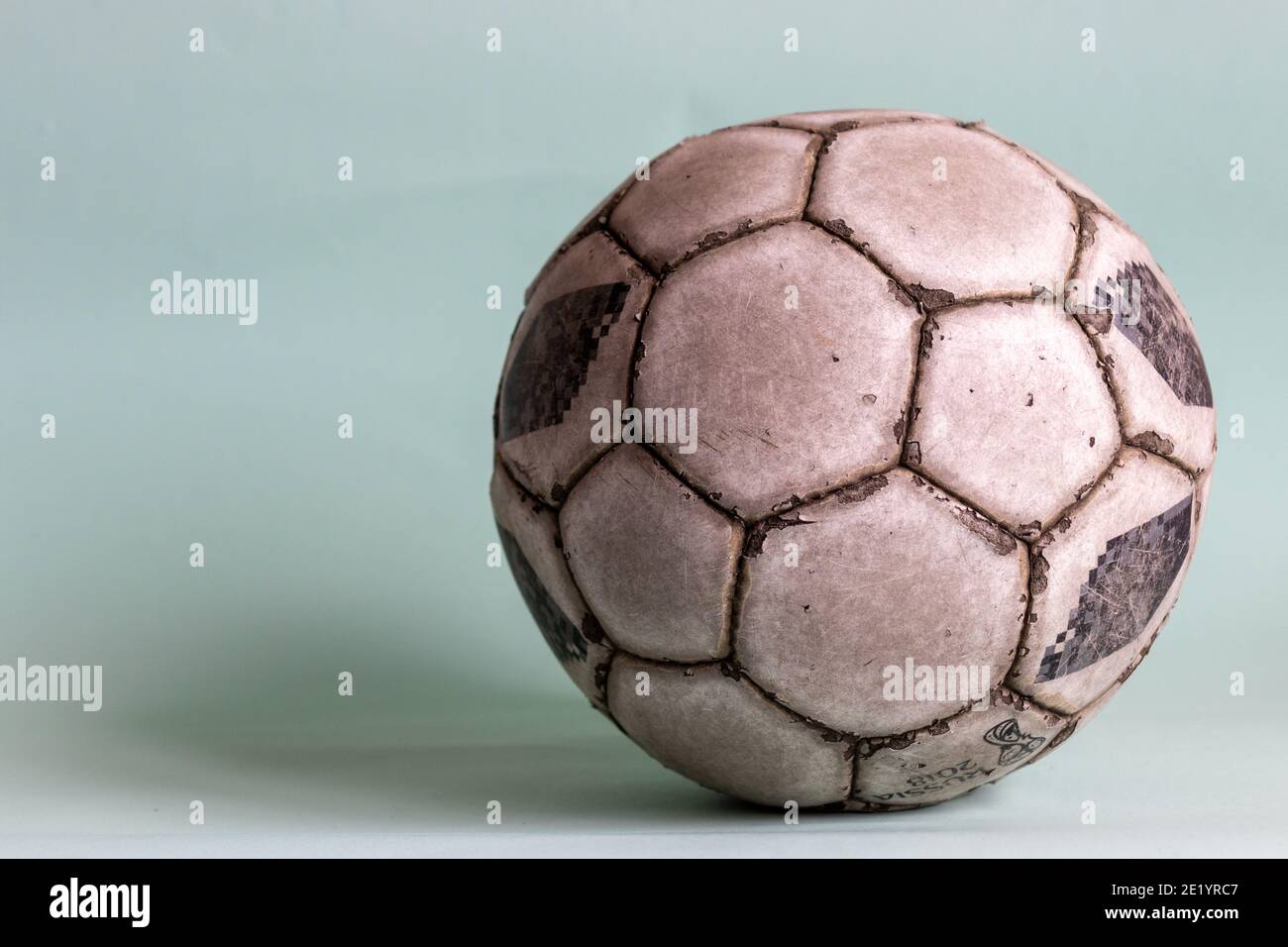 Old soccer ball hi-res stock photography and images - Alamy