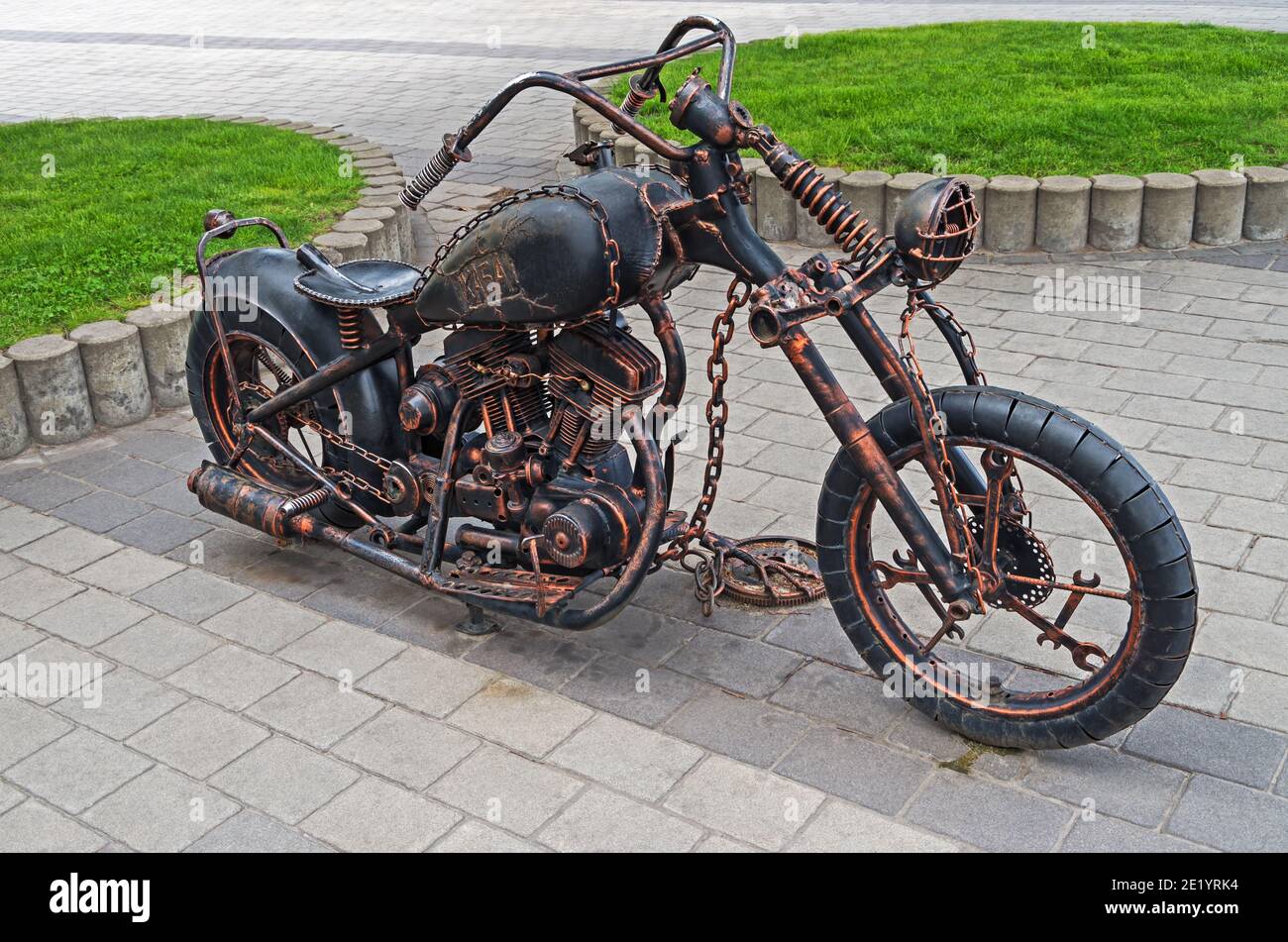 Motorcycle seat spring hi-res stock photography and images - Alamy