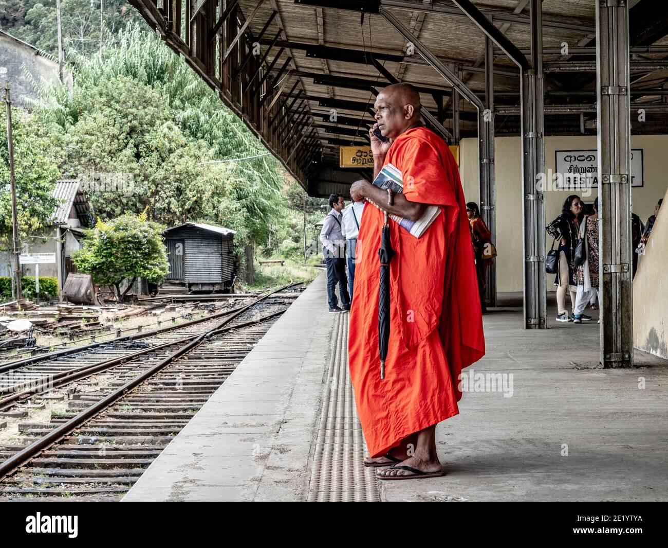 Monk on train hi-res stock photography and images - Alamy