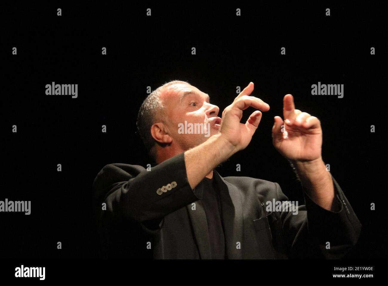 The Romanian actor Constantin Chiriac during a performance Stock Photo ...