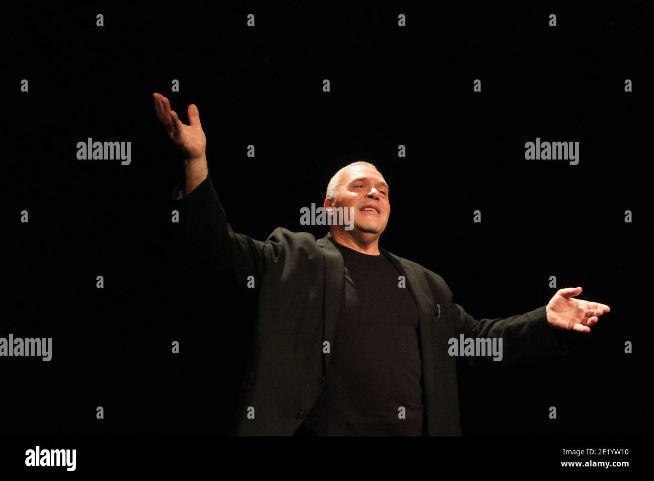 The Romanian actor Constantin Chiriac during a performance Stock Photo ...