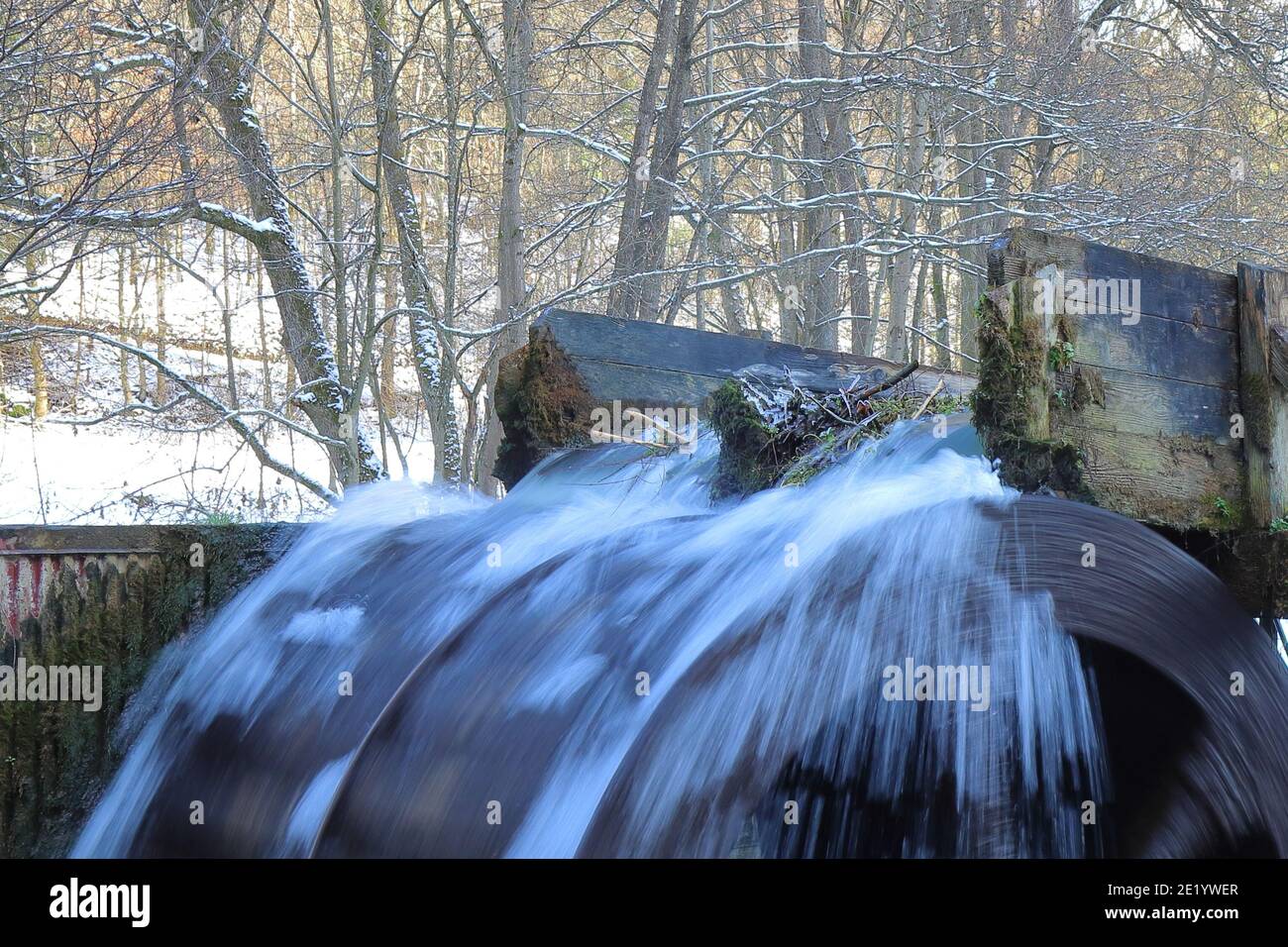 scenic details of a spinning water wheel Stock Photo - Alamy