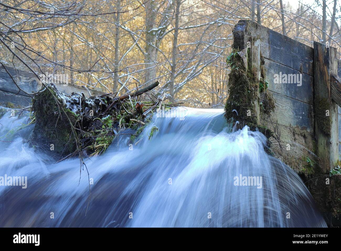 scenic details of a spinning water wheel Stock Photo - Alamy