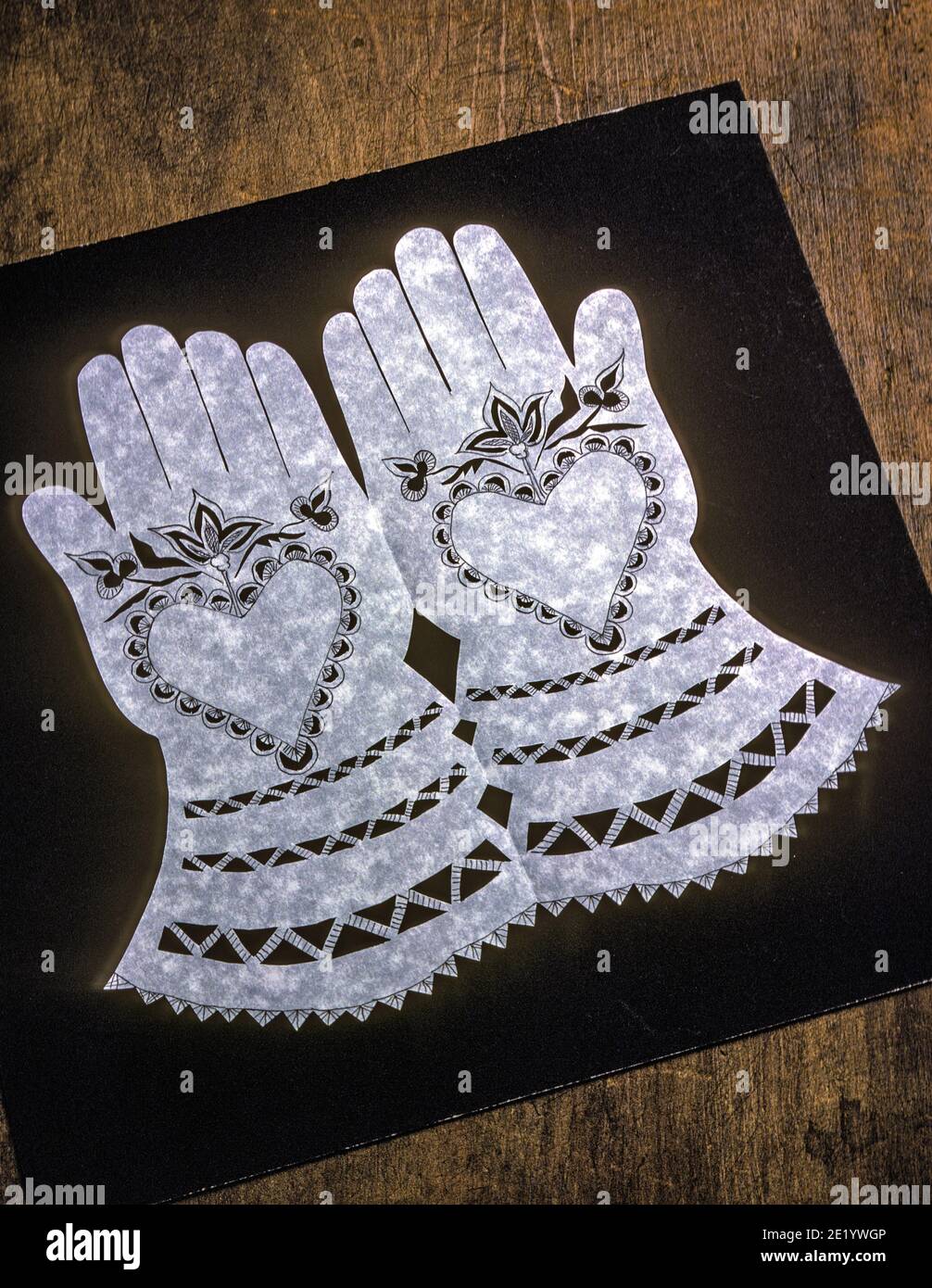 Scherenschnitte which means scissor cuts in German is the art of ...