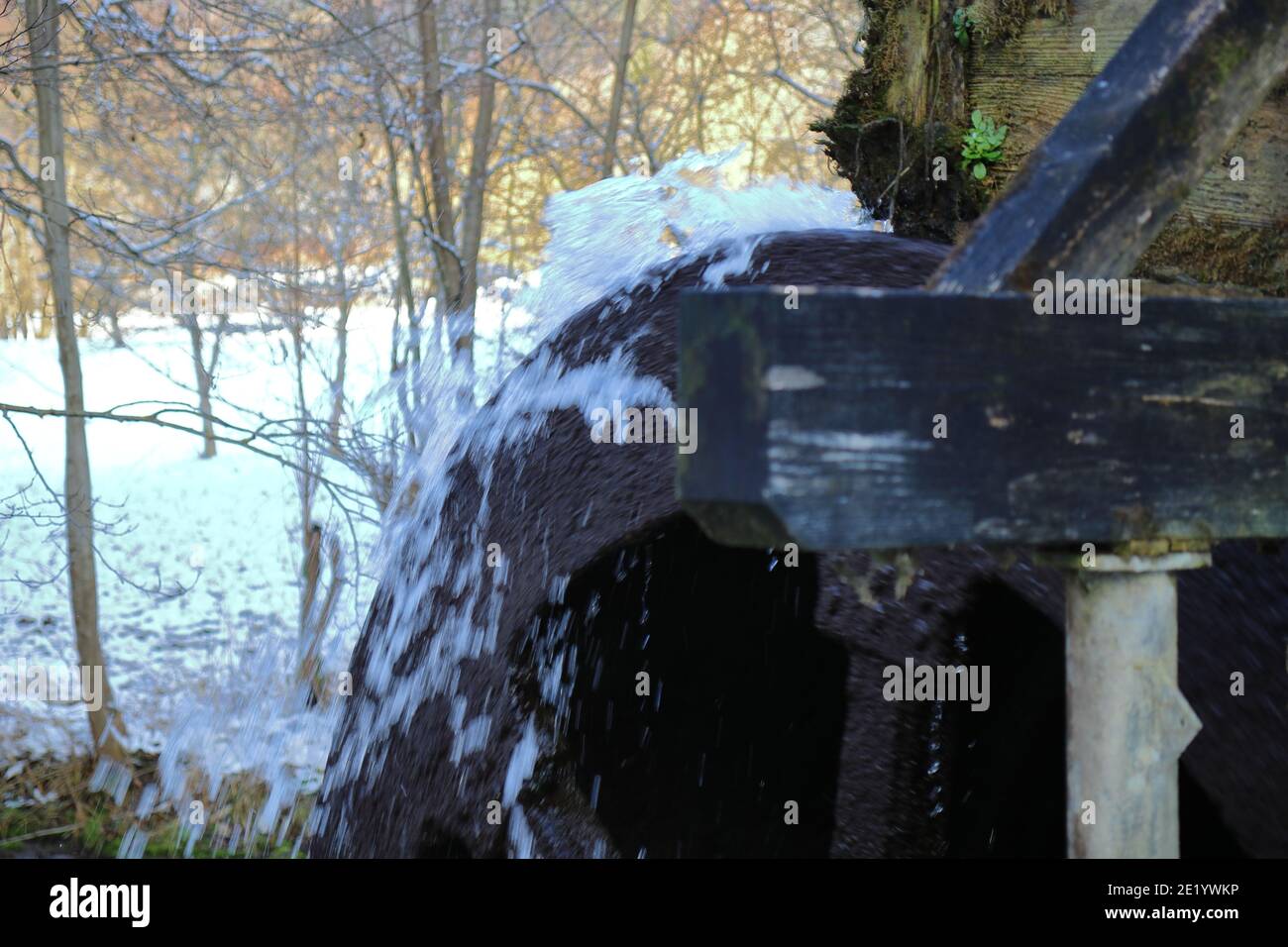 scenic details of a spinning water wheel Stock Photo - Alamy