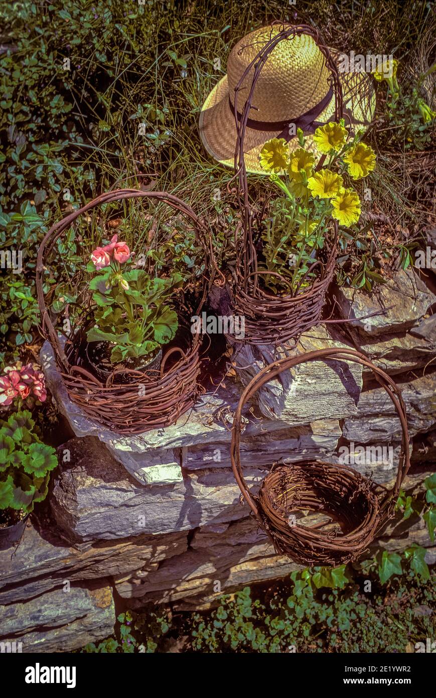 Early american life art, crafts and antiques Stock Photo - Alamy