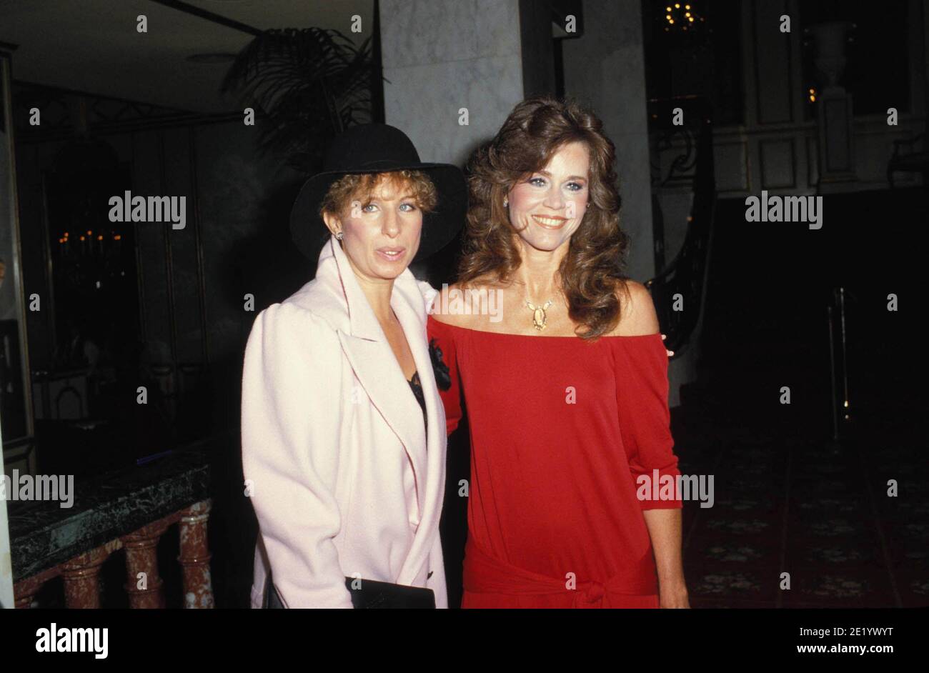BARBRA STREISAND and JANE FONDA 1984 Credit: Ralph Dominguez/MediaPunch ...