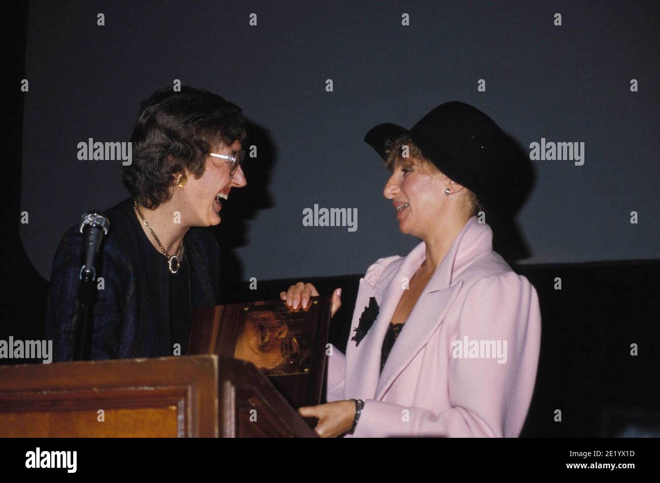 BARBRA STREISAND and JUDY GOLDSMITH 1984 Credit: Ralph Dominguez ...