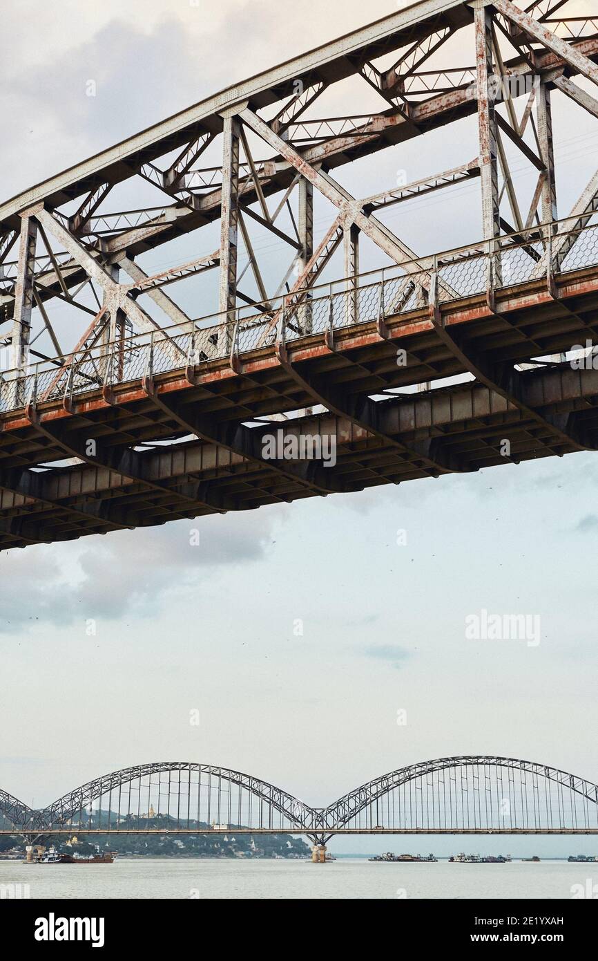 The two bridges Stock Photo - Alamy