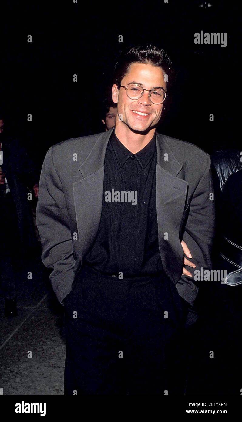 Rob Lowe 1990 Credit: Ralph Dominguez/MediaPunch Stock Photo - Alamy