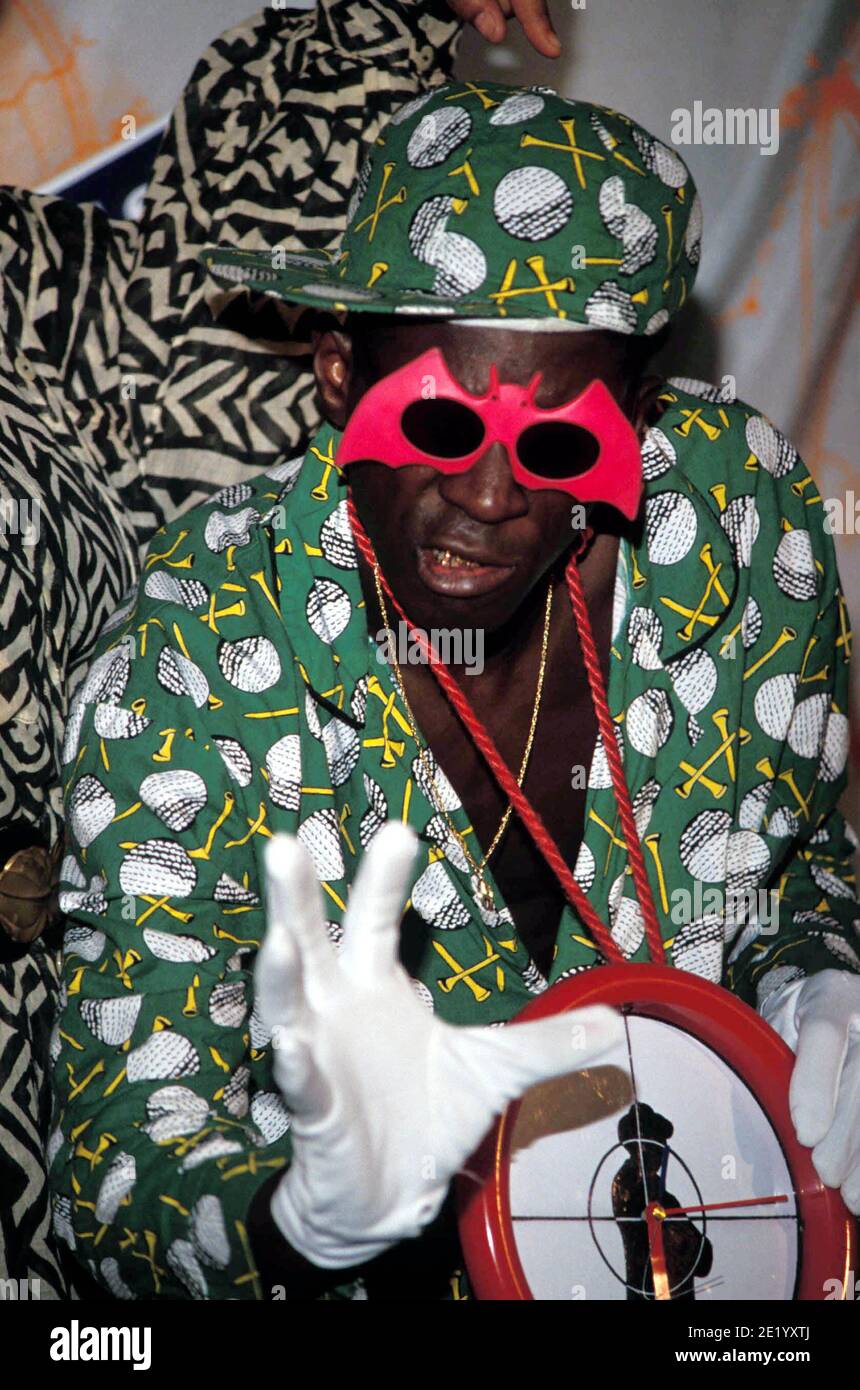 Flavor Flav 1990 Credit: Ralph Dominguez/MediaPunch Stock Photo - Alamy