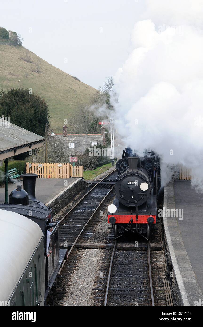 Lswr m7 class steam locomotive hi-res stock photography and images - Alamy