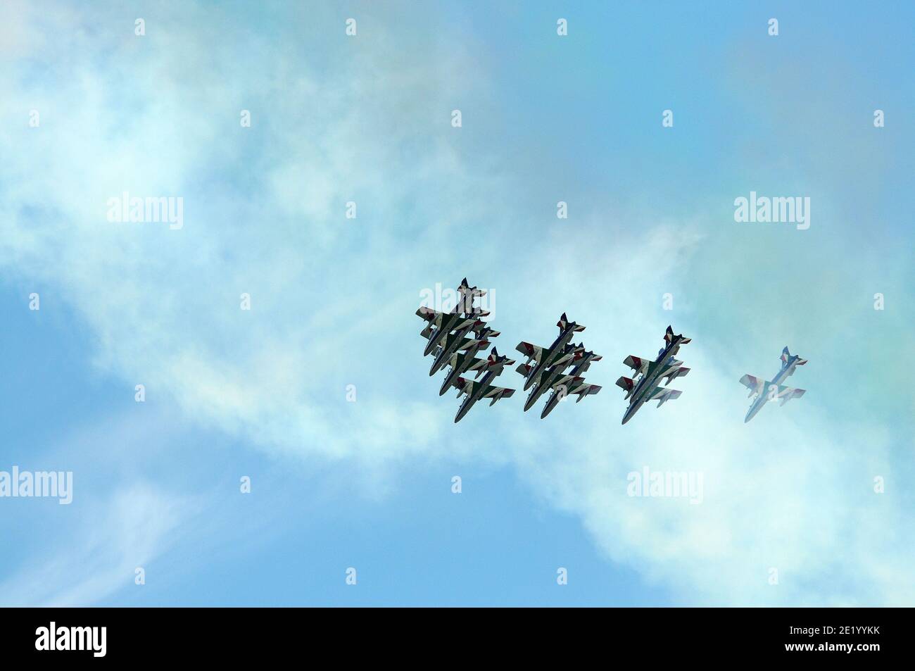 Frecce Tricolori :- Italian Air force display team, consisting of 10 ...