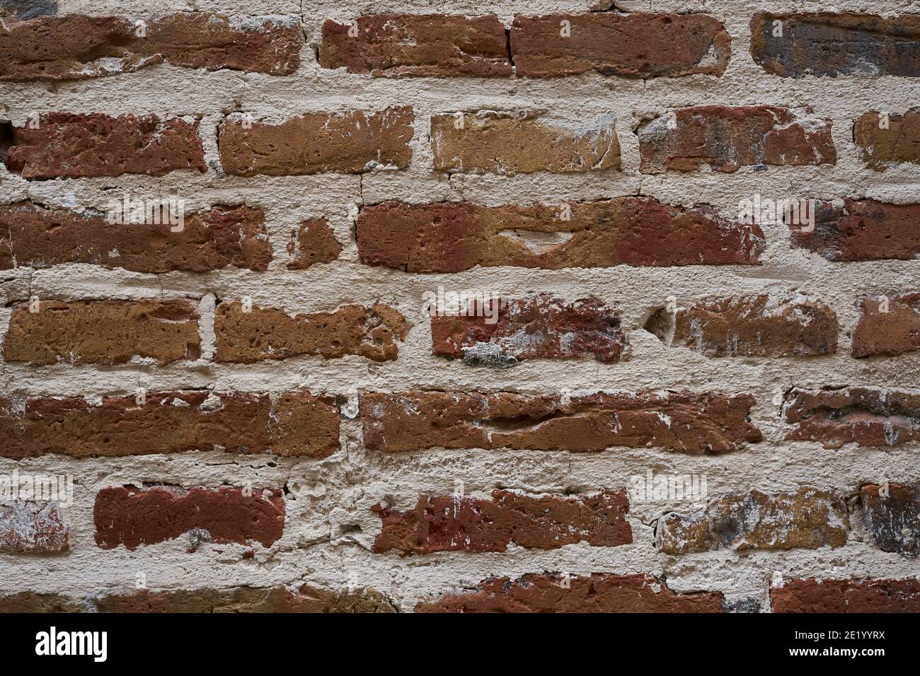 background of worn brick wall, horizontal, dark color Stock Photo - Alamy