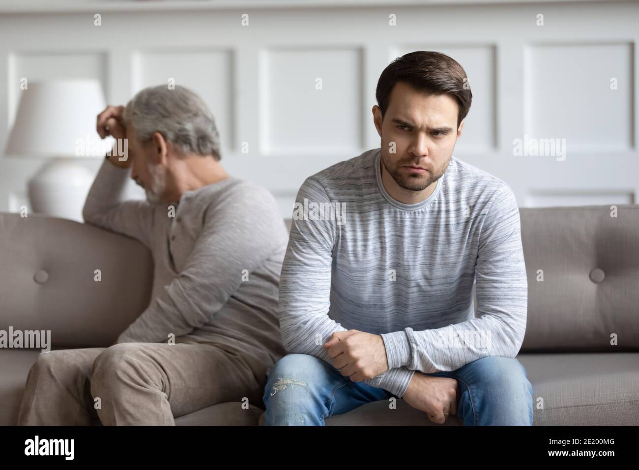 Senior father son argue hi-res stock photography and images - Alamy