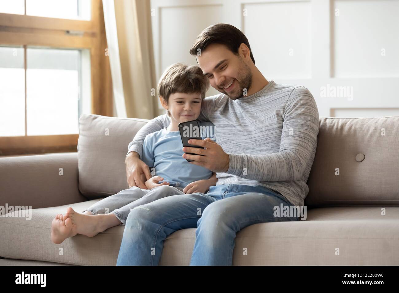 Video call dad hi-res stock photography and images - Alamy