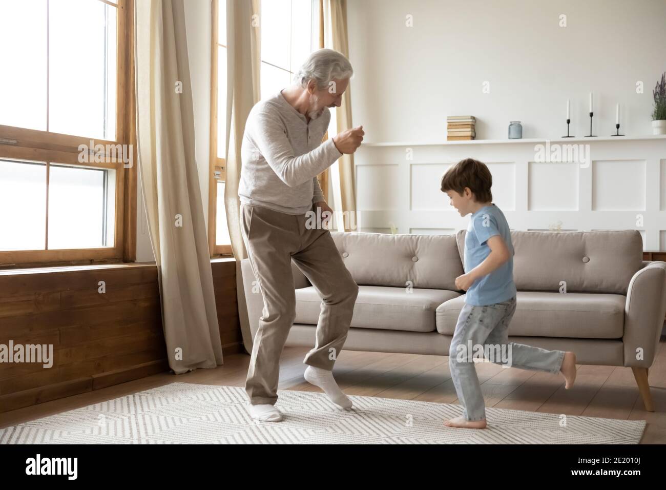 Old people dance grandfather hi-res stock photography and images - Alamy